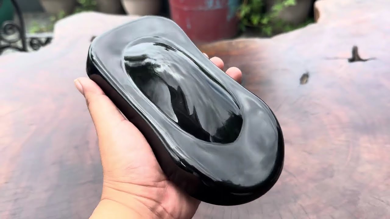 Lacquer Black Powder Coating by PowderTech Lab