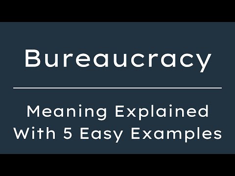 What Does Bureaucracy Mean? Bureaucracy Meaning in English With 5 Example Sentences