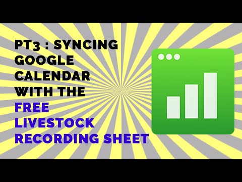 Livestock Calculator Pt3: Syncing Google Calendar & Google Sheets with Event-O-Matic