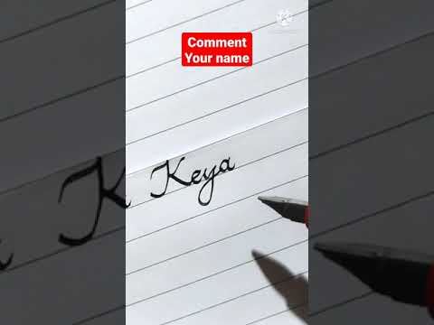 Keya - name in beautiful cursive handwriting | world best English handwriting practice | #freefire
