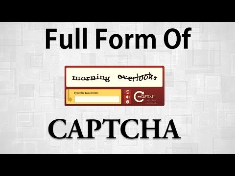 Full Form Of Captcha