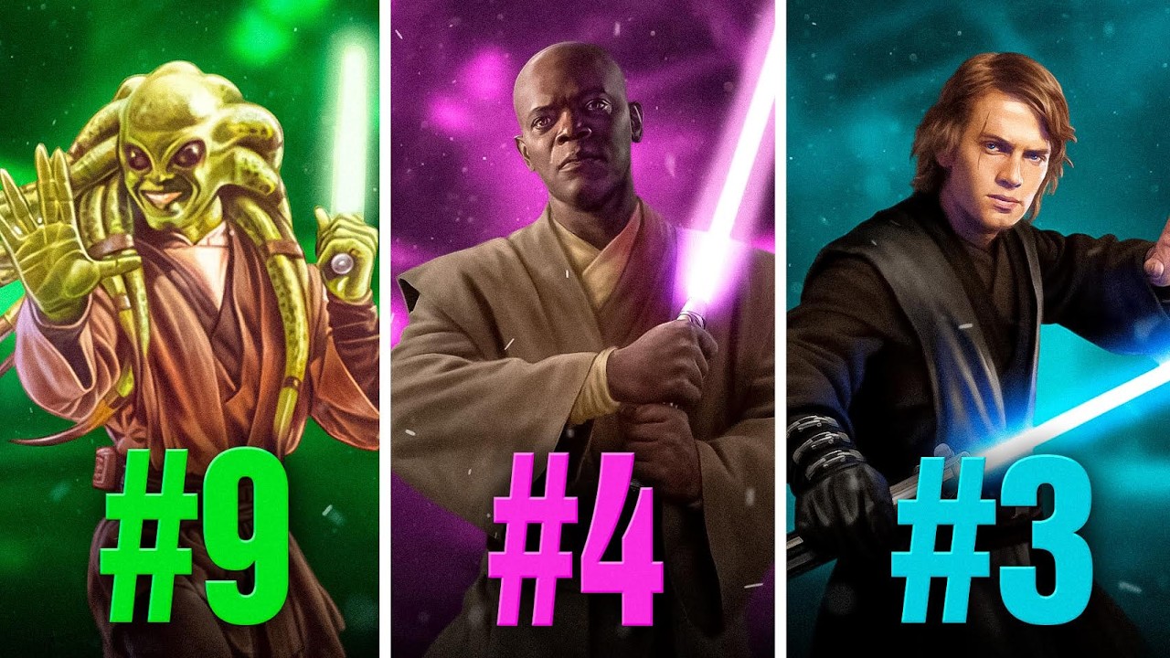The 10 Most POWERFUL Jedi Ranked! (Canon)