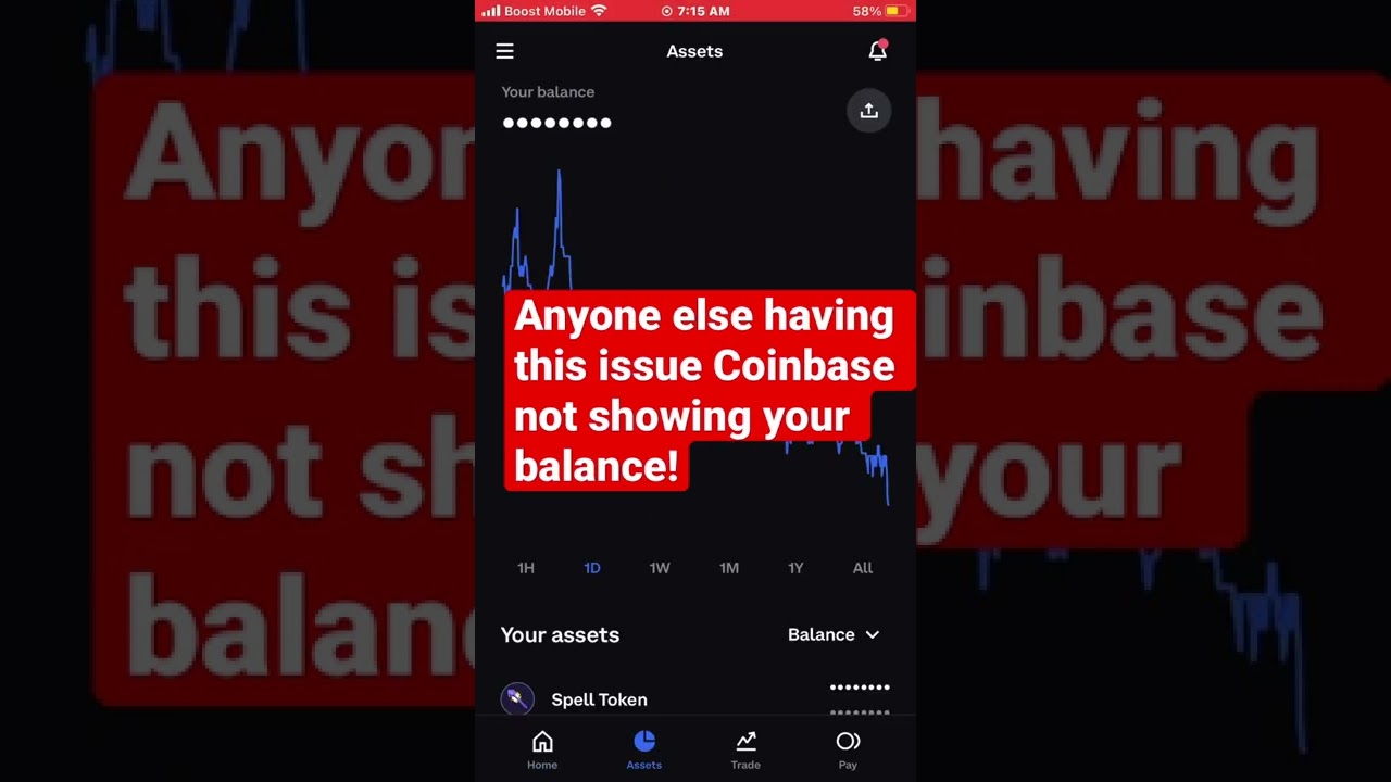 Coinbase not showing a balance in portfolio or assets #crypto #coinbase
