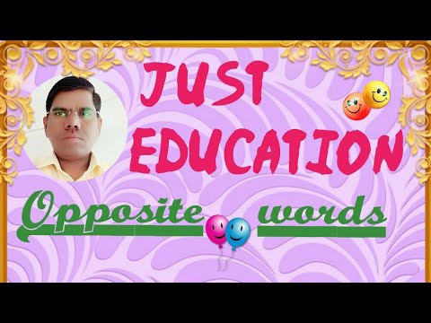 Opposite words for kids with help of images/List of opposite words in English/ top pairs of antonym