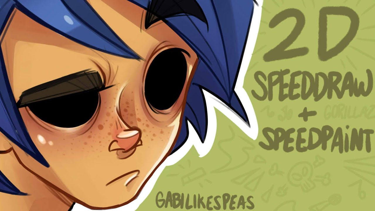 [Gorillaz] 2D Speeddraw + Speedpaint || Gabi Tozati