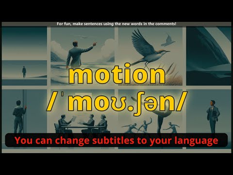 Motion meaning with 5 examples