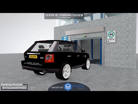 Vertical Tower Parking | Vertical Parking System | Rotary Parking | Multi Parking | 3D Animation