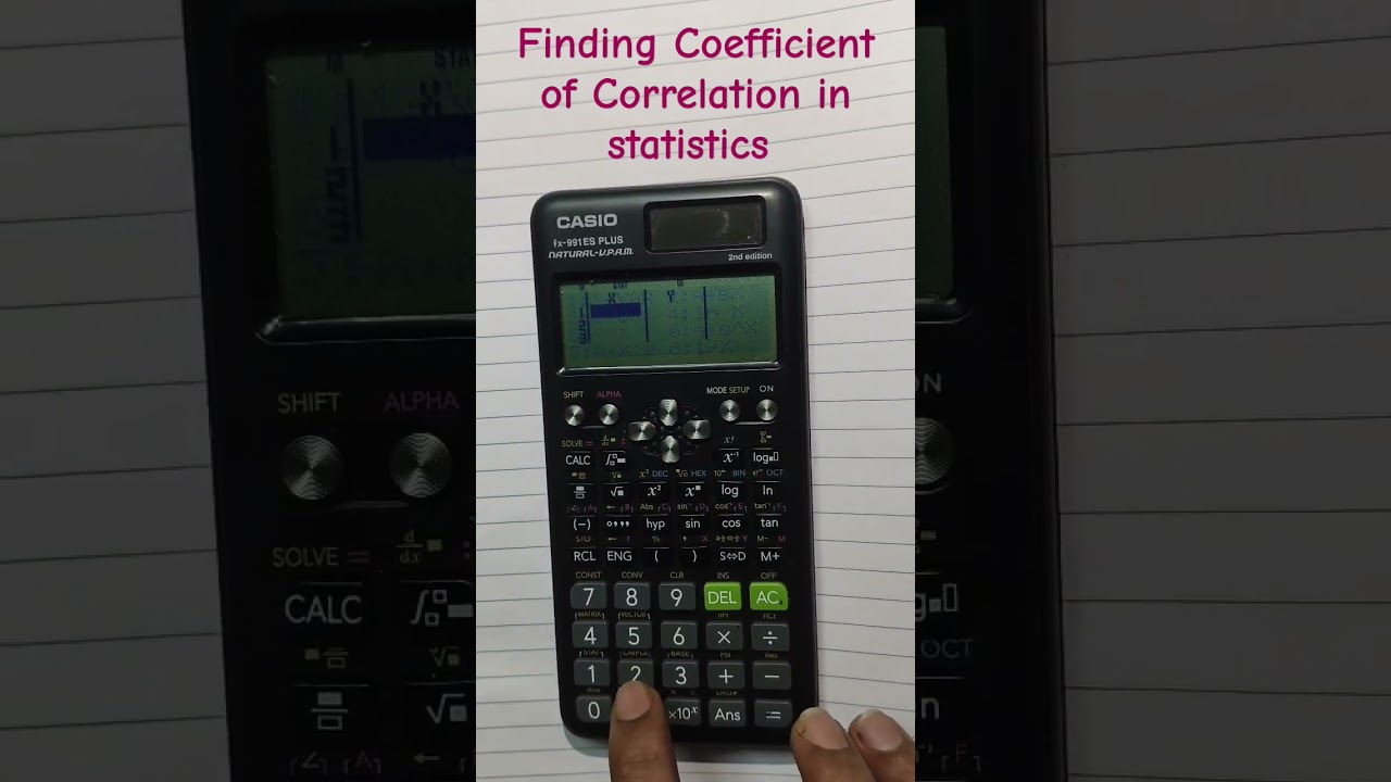 How to find the Coefficient of correlation using calculator #engineering #maths #tricks #calculator