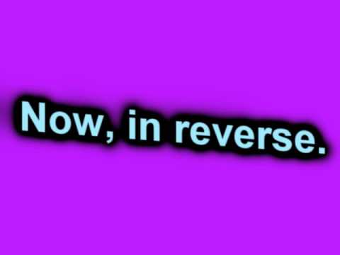 The Total Drama Action theme song in reverse
