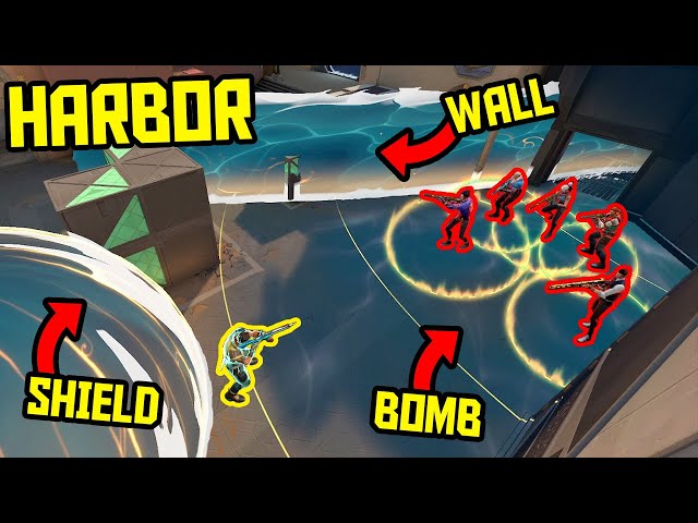 Best Harbor lineups on Ascent in Valorant: Cove, Cascade, and High Tide