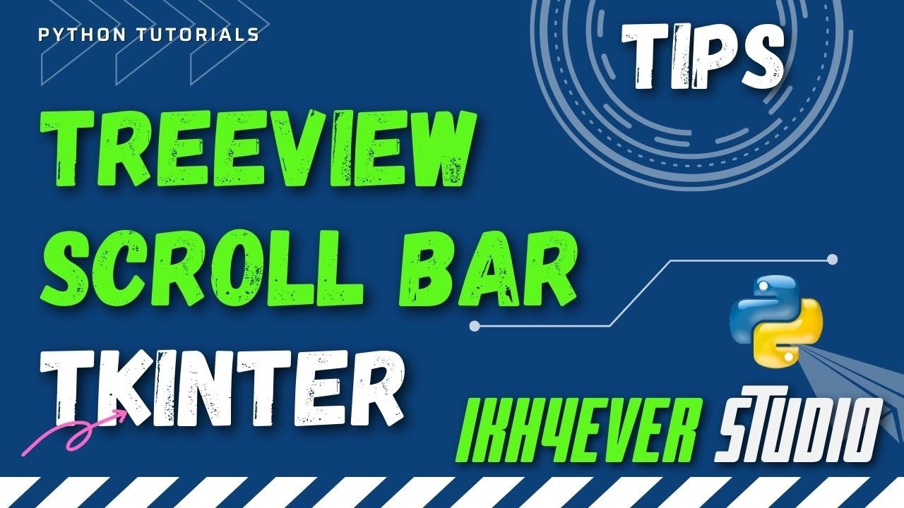 How to make a Treeview Scrollbar in Tkinter Python