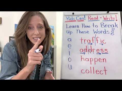 The quick and easy way to break up double consonant words for kids who are struggling to read them!
