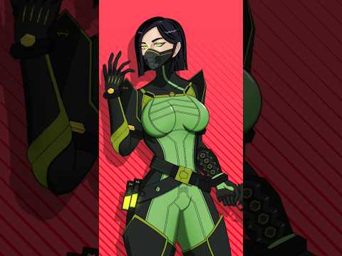 Valorant Viper fan art drawing timelapse ☣️ #valorant #art #valorantshorts #fanart #valorantfanart