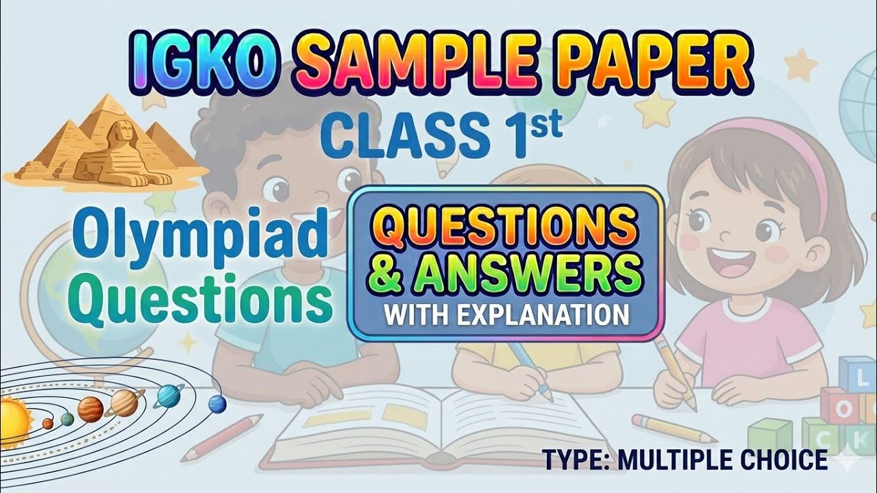IGKO SAMPLE PAPER CLASS 1ST