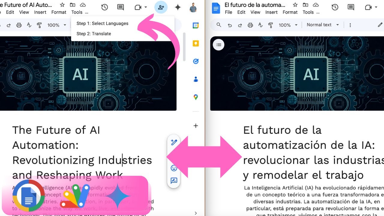 Text to Text Localization Using AI in Google Docs for International SEO & More