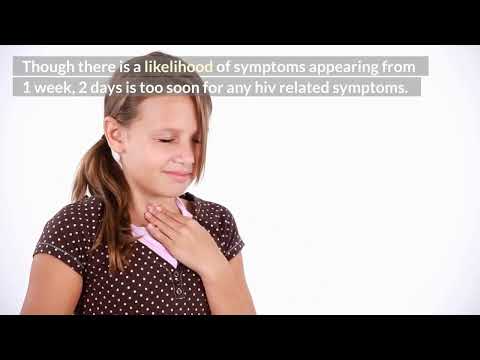 can HIV symptoms appear in 3 days? - how possible is this?