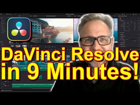 Learn DaVinci Resolve in 9 Minutes For Complete Beginners!