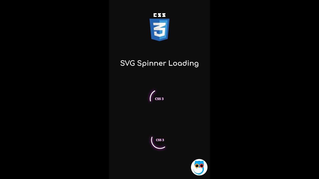 SVG Spinner Loading Effect | CSS 3 | Geekboots