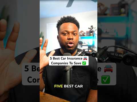 5 Best Car Insurance Companies To Save Money 🚘✅ #personalfinance #carbuying #cars #moneysavingtips