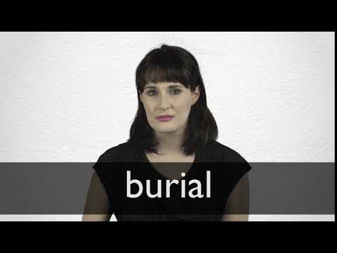 How to pronounce BURIAL in British English