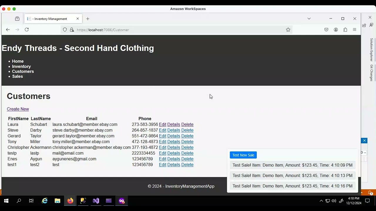 Introduction to Cloud Computing Project - Inventory Management App