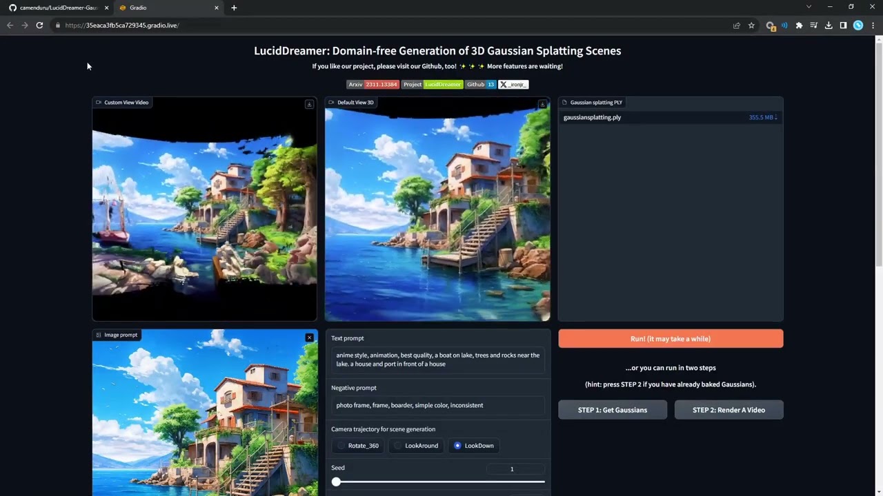 LucidDreamer: Domain-free Generation of 3D Gaussian Splatting Scenes