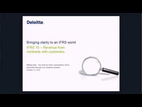 IFRS 15 – Revenue from contracts with customers