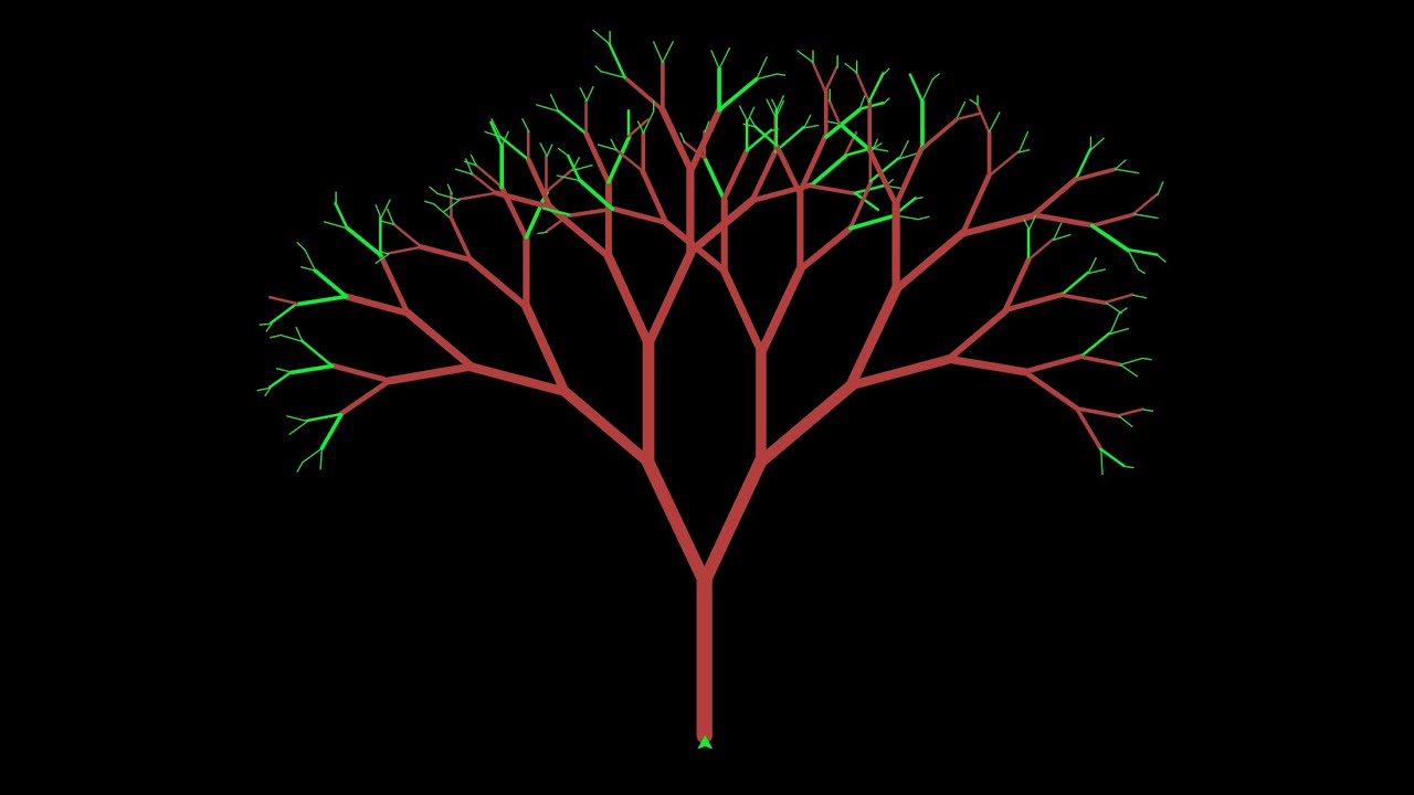 Python Turtle Graphics - Fractal Tree