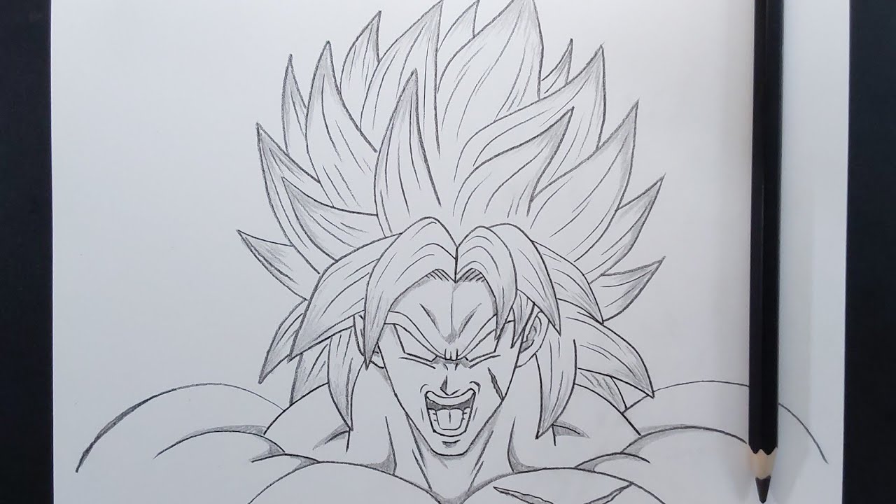How To Draw Broly Step By Step || Dragon Ball Art Tutorial