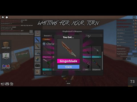 Trading Ghost Blade for Ginger Blade in MM2. Finishing my GINGER SET!!!