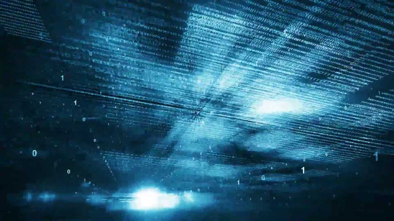 Binary Code Matrix Style Intro