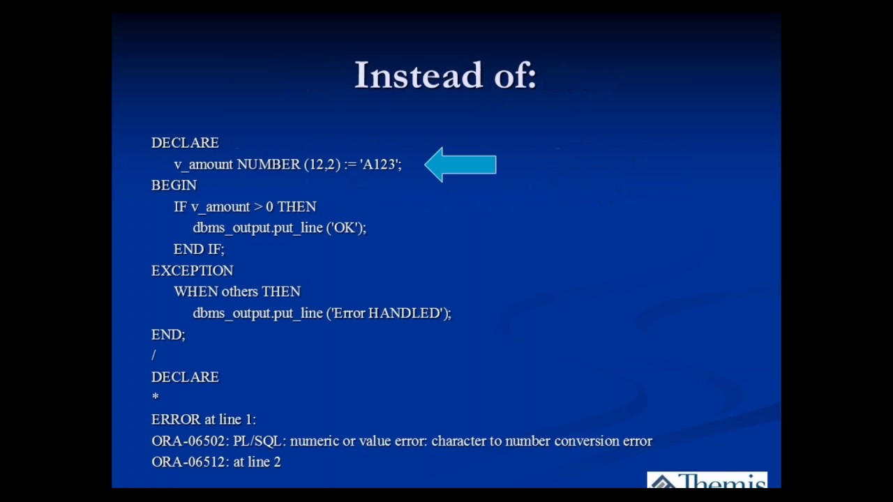 Oracle PL/SQL Best Practices Part 1