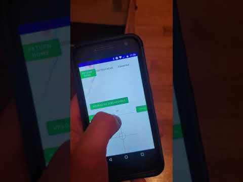 Android Studios built App controlling Bluetooth Robot Car