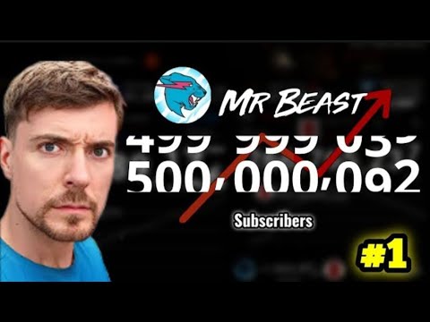 MrBeast LIVE Sub Count (The RISE of MrBeast to 500 MILLION)