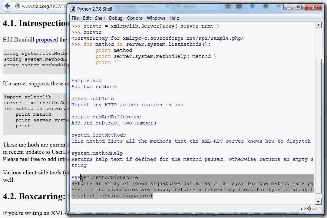 Python [XML-RPC] 02 Client Demonstration
