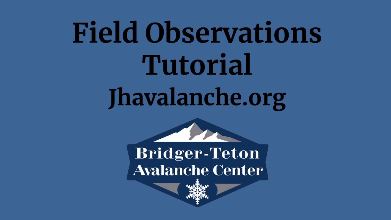 Field Observations Tutorial