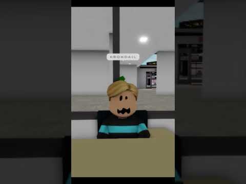 How do you spell CROCODILE?π€£ #lukedavidson #robloxshorts