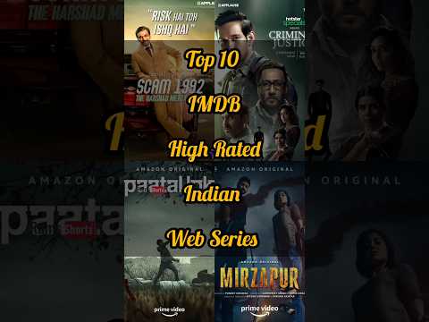 Top 10 IMDB High Rated Indian Web Series #criminaljustice #netflix #webseries #amazon