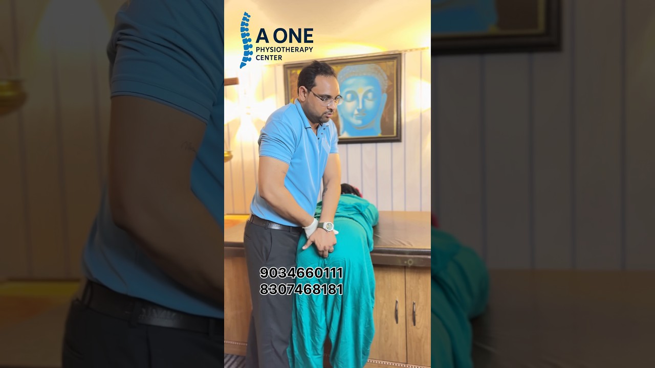 Coccyx Adjustment 2nd Time – Visible Relief & Happy Patient” #physiotherapist #chiropractic