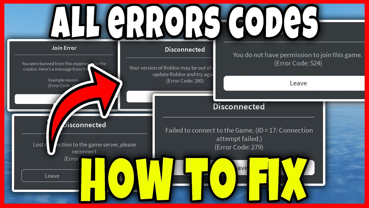 ALL ROBLOX ERROR CODES EXPLAINED & HOW TO FIX THEM (FULL GUIDE)