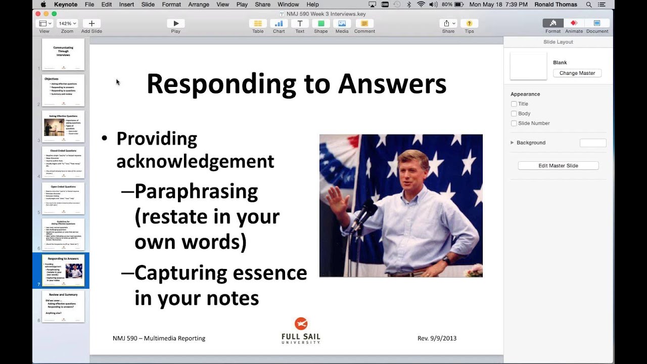 Advanced Interview Technique for Journalists