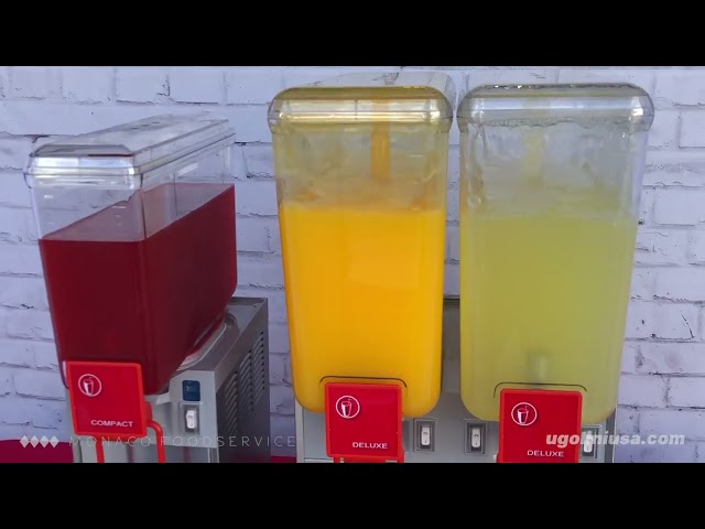 Ugolini Arctic Compact Countertop Triple Bowl Juice Dispenser with 3 x ...