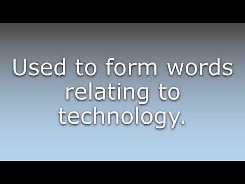 What does Techno- mean?