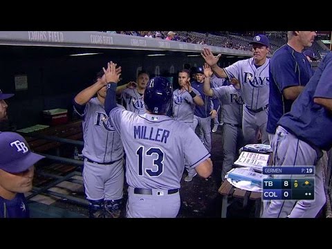 TB@COL: Dickerson laces an RBI double in the 9th