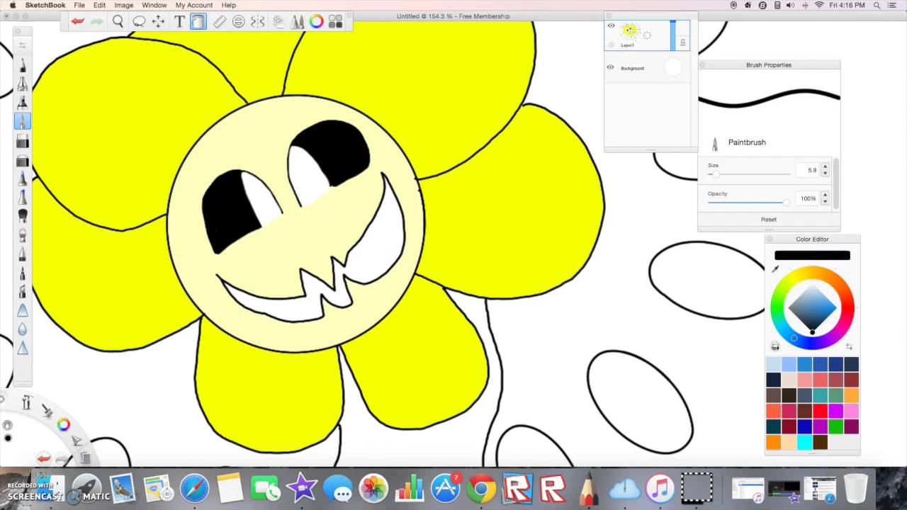 speedpaint: flowey the flower (undertale)