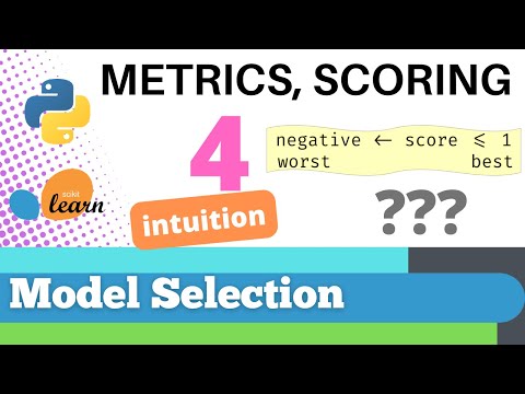 #125: Scikit-learn 119: Model Selection 7 Metrics and scoring (4/4)