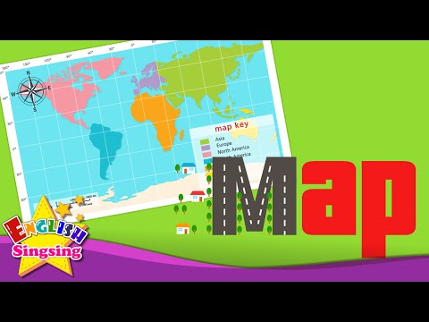 Learning Map Vocabulary - English ESL video lesson