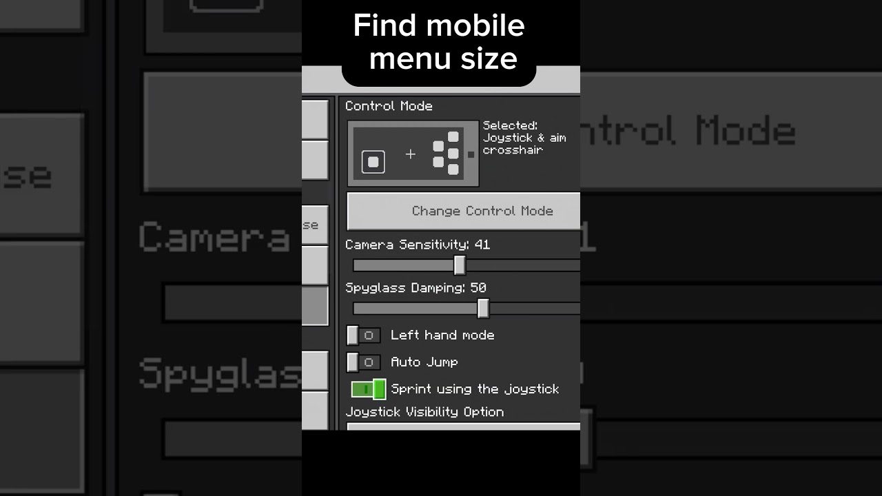 How to change your joystick and buttons size in MCPE (1.20.30)