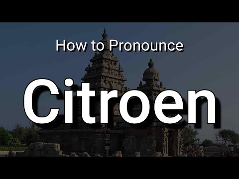 How to Pronounce Citroen - American and British Pronunciations