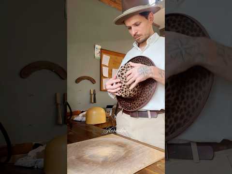 Watch as we create this 🐆 print hat, a fun and special request for a client who loves to stand out.